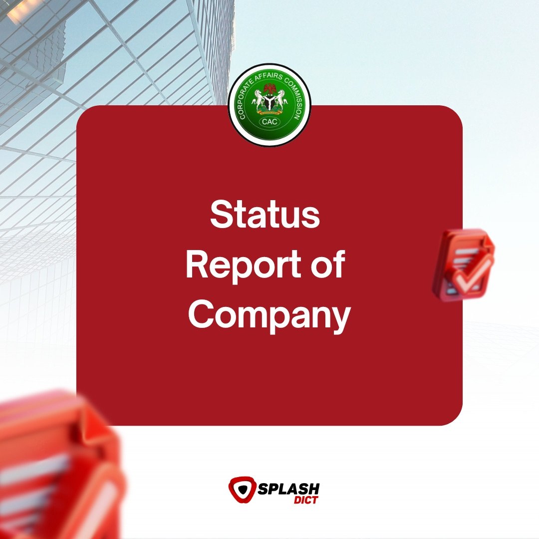 CAC Status Reports for Registered Corporate Entities - SplashDict Limited