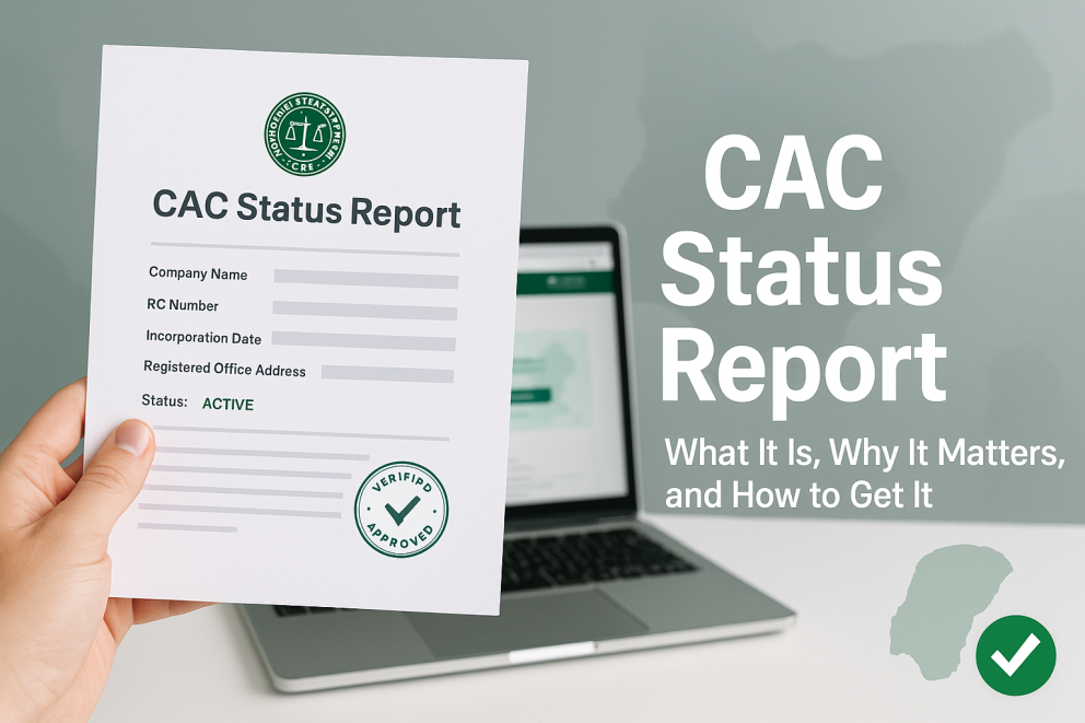 CAC Status Reports for Registered Corporate Entities - SplashDict Limited